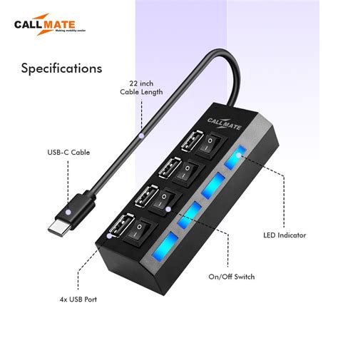 Cm High Quality Port Switch Inbuilt Type C Cable Usb Hub At Piece Usb Port In New