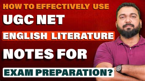How To Effectively Use Ugc Net English Literature Notes For Exam