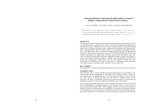 Pdf Analyzing Obstacles And Exploring Opportunities To Improve