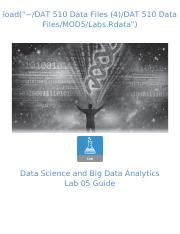 Data Science Big Data Analytics Lab Guide Statistics Course Hero