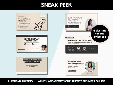 6 Editable Linkedin Event Banners Neutral Linkedin Live Event Cover