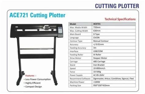Vinyl Cutting Plotter Ace 721 At Rs 15000 Cutting Plotter In