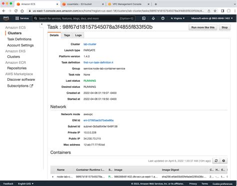GitHub CssamLabs AWS Fargate Configuration