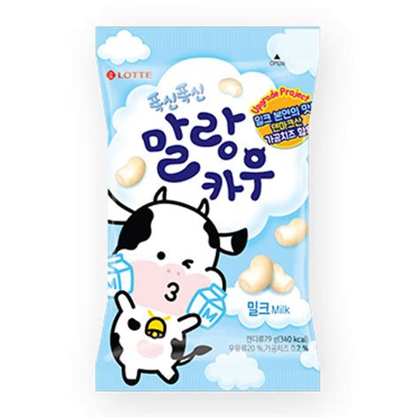 Lotte Chewing Candy Milk 말랑카우 우유맛 158g