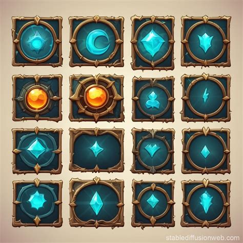 Fantasy Game UI Window Stable Diffusion Online