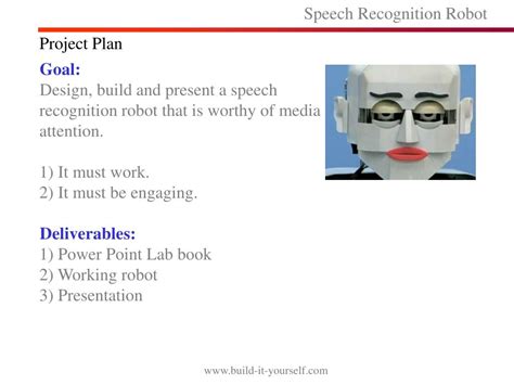 Ppt Speech Recognition Robot Powerpoint Presentation Free Download