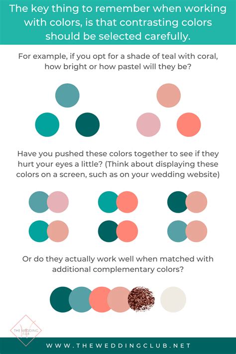 Color Theory Infographic The Wedding Club