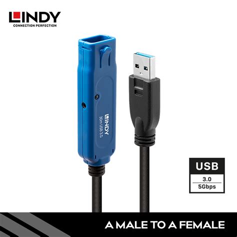 Kabel Extension USB Gen Type A To Type A Aktif M LINDY INDONESIA