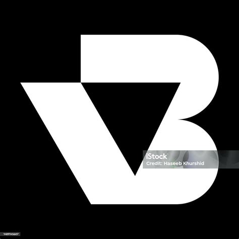 최소한의 Vb 로고 호화로운 배경에 Vb 편지의 아이콘입니다 Bv 모노그램 이니셜을 기반으로 한 로고 아이디어 배경에 전문적인 다양한 문자 기호와 Bv 로고 모노그램에 대한