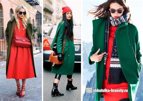 КРАСНЫЙ цвет в одежде сочетание 330 фото образы Шкатулка красоты Кэжуал зимние наряды