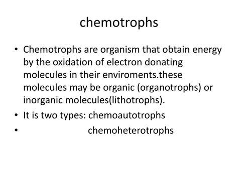 Ppt Chemotrophs Powerpoint Presentation Free Download Id 1992435