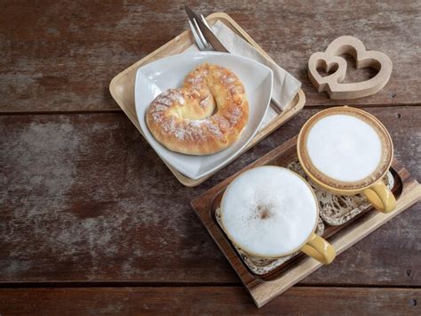 Premium Photo Coffee And Bread