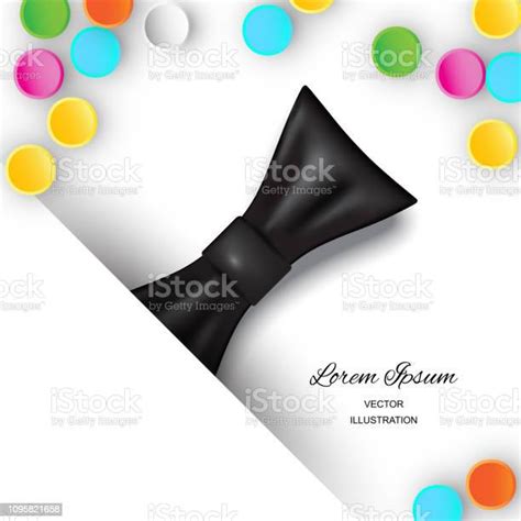 나비 넥타이 또는 목 넥타이 간단한 벡터 아이콘 흰색 절연 0명에 대한 스톡 벡터 아트 및 기타 이미지 0명 3차원 형태 검은색 Istock