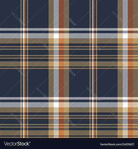 Blue Check Diagonal Seamless Fabric Texture Vector Image