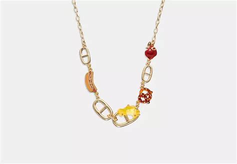 Nyc Charm Necklace Coach®
