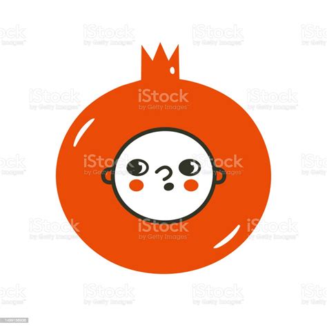 키위를 입은 작은 아기의 귀여운 얼굴 추상적인 머리와 과일이 있는 만화 아이의 클립 아트 로고 베이비 샤워 초대장 아동복 인사말 카드 어린이 디자인에 대한 미니멀리스트