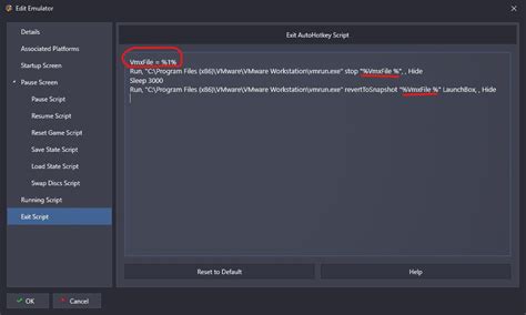 rom file path in ahk script noobs launchbox community forums