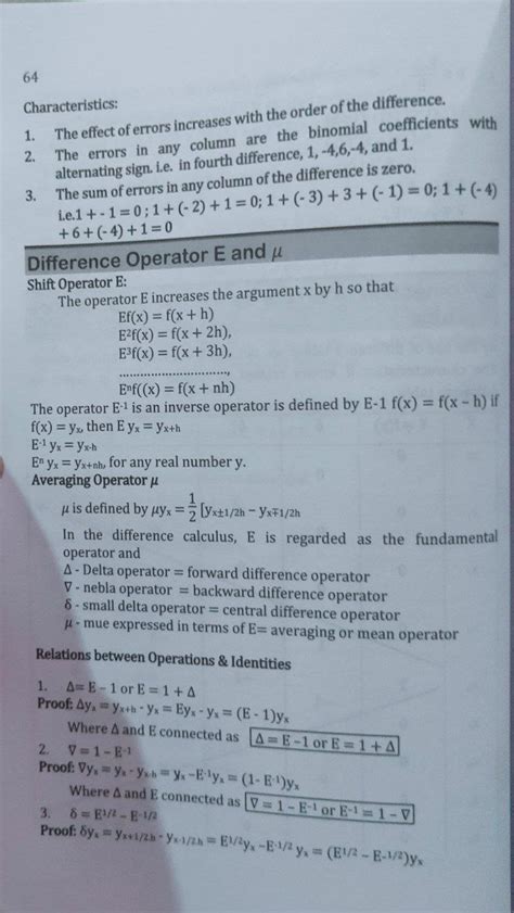 Campus Book Unit Iii Differences Of Polynomials Numerical Analysis Book Pdf 4th Fourth