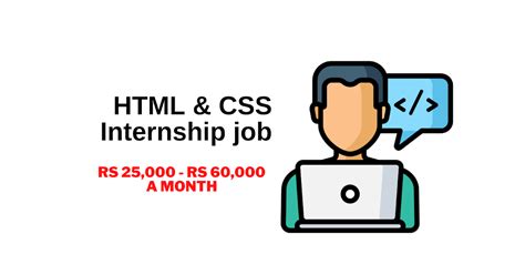 Html And Css Internship Job Web Developer Job Web Developer In 2022
