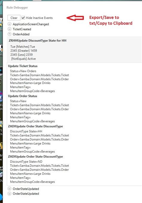 Rule Debugger Export V5 Request SambaClub Forum
