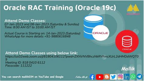 Mallikarjun Ramadurg Oracle Ace On Linkedin Rac Database Training Oracle Dba