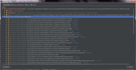 Java Debug Stream Trace On Functional Code Throws IncompatibleClassChangeError Stack Overflow