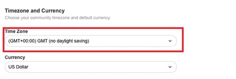 Setting Default Community Timezone Groupapp