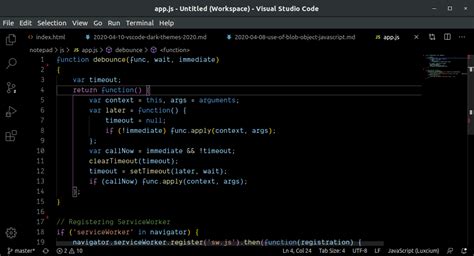 Best VS Code Dark Themes 2020 Edition Amit Merchant A Blog On PHP JavaScript And More