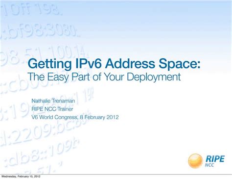Getting Ipv6 Address Space Pdf Computer Networking Computing
