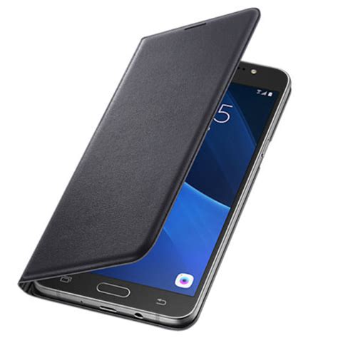 Officiële Samsung Galaxy J7 2016 Flip Wallet Cover - Zwart