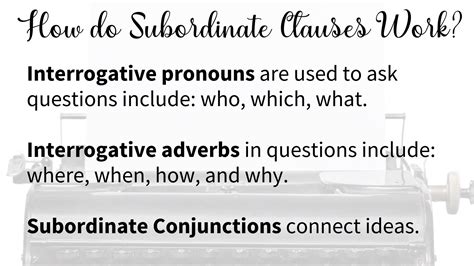 Using Subordinate Clauses Like A Pro Building Stronger Sentences — Funny Face Fiction