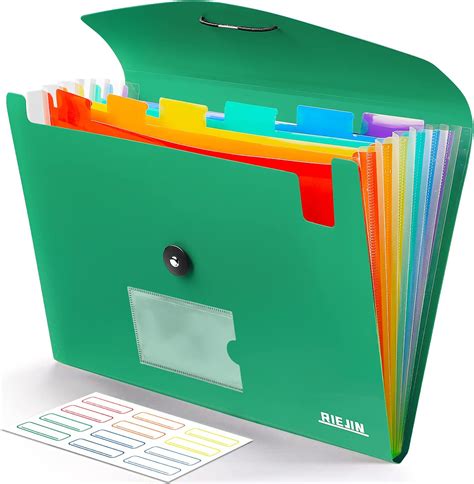 Accordian File Organizer 7 Pocket Expanding File Folder With Labels