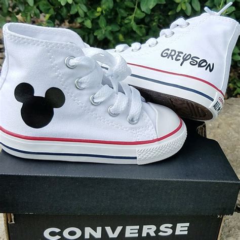 Mickey Mouse High Tops Etsy