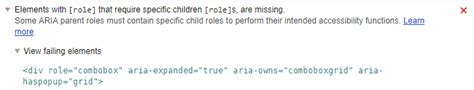 Accessibility How To Use The Aria Combobox Role With A Grid Element Stack Overflow