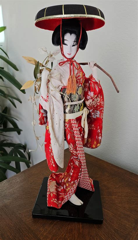 Vintage Japanese Geisha Doll Free Shipping Etsy