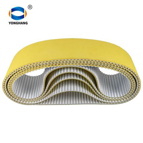 Rubber Yellow Coating Pu Timing Belts Coating Yonghang Transmission