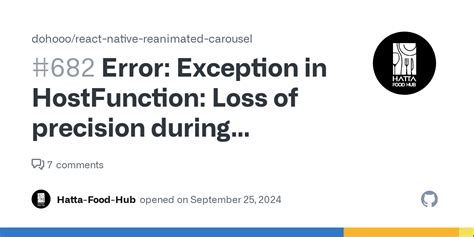 Error Exception In Hostfunction Loss Of Precision During Arithmetic Conversion Long 18