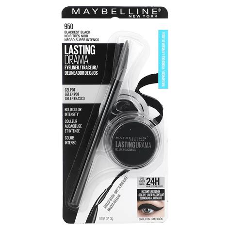 Купить Maybelline New York подводка черный Lasting Drama, Gel Eyeliner ...