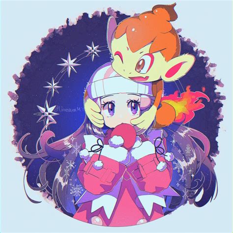 Dawn And Chimchar Pokemon And More Drawn By Fukkatsu No Maya Danbooru