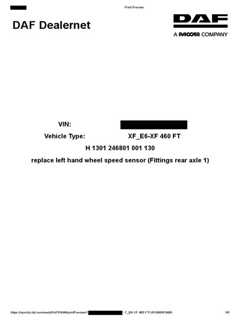 Daf Wheel Speed Sensor Replacement Pdf Wheel Axle