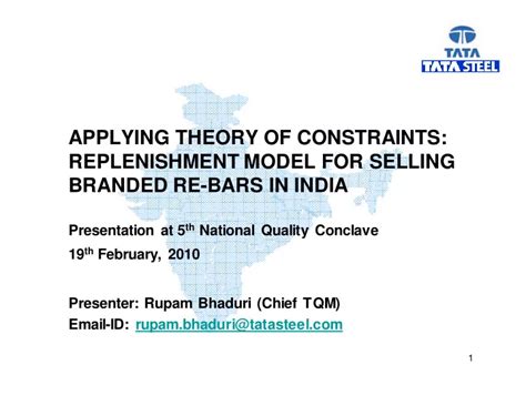 Ppt Applying Theory Of Constraints Replenishment Model For Selling Powerpoint Presentation