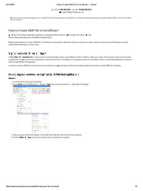 How To Create Gms File In Coreldraw Tutorial Pdf Areas Of Computer Science Computing