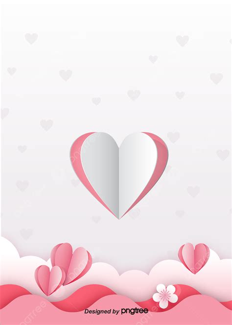분홍색 입체 하트 배경 배경 화면 및 일러스트 무료 다운로드 Pngtree