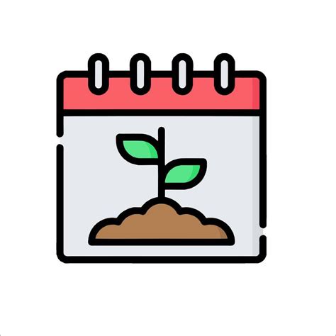 Plantando Calendario Icono Ilustración 51855035 Vector En Vecteezy