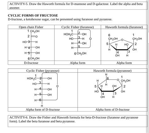 Answered Activity 5 Draw The Haworth Formula… Bartleby