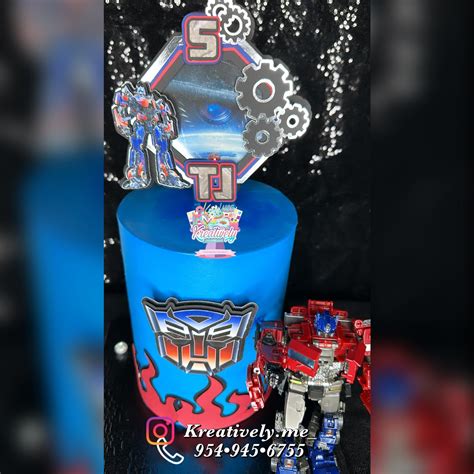 Transformers Light Up Cake Topper Etsy