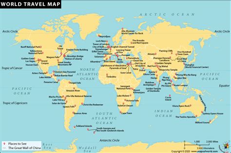 World Travel Map Explore Global Destinations Maps Of World