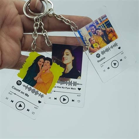 Customized Spotify Keychain