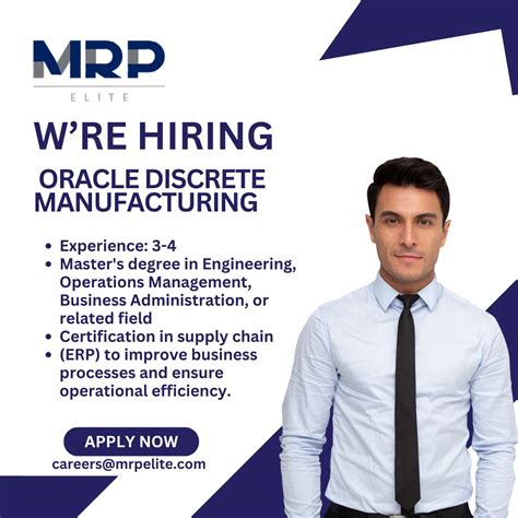 Odm Oraclediscretemanufacturing Supplychain Erpwizard Karachijobs2024 Mrp Elite Pvt Ltd