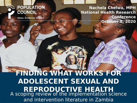 Pdf Finding What Works For Adolescent Sexual And Reproductive Health